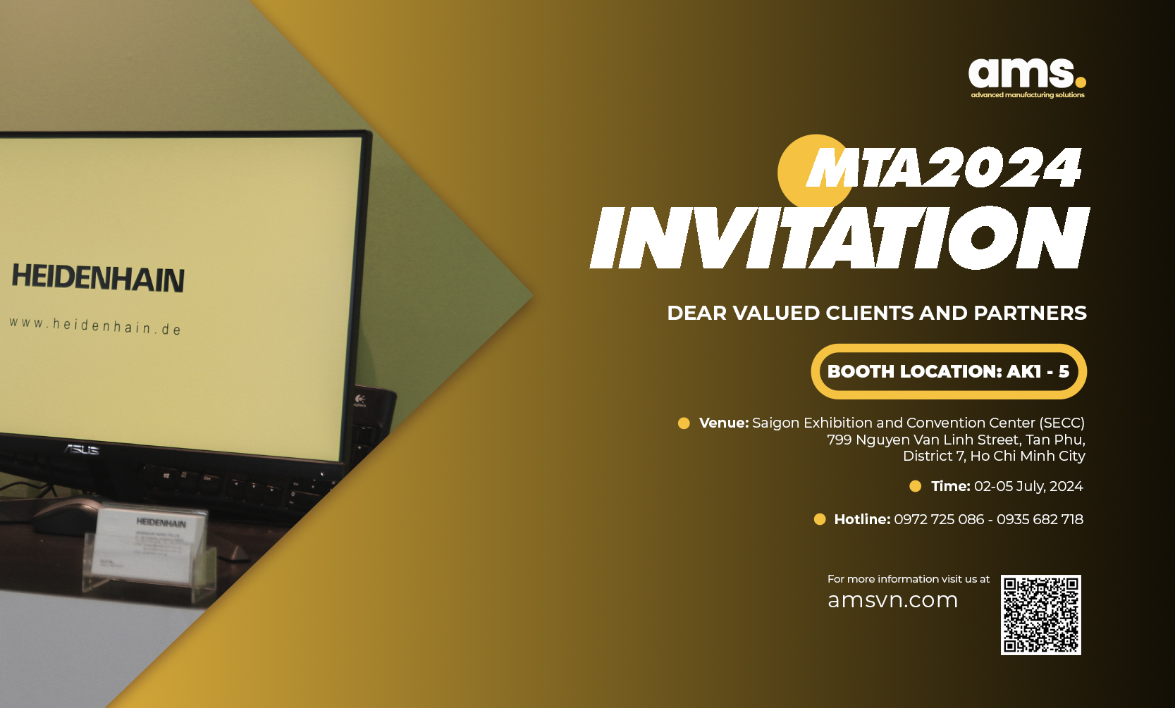 MTA 2024 exhibition - AMS accompanies Heidenhain | Articles | AMS (Vietnam)
